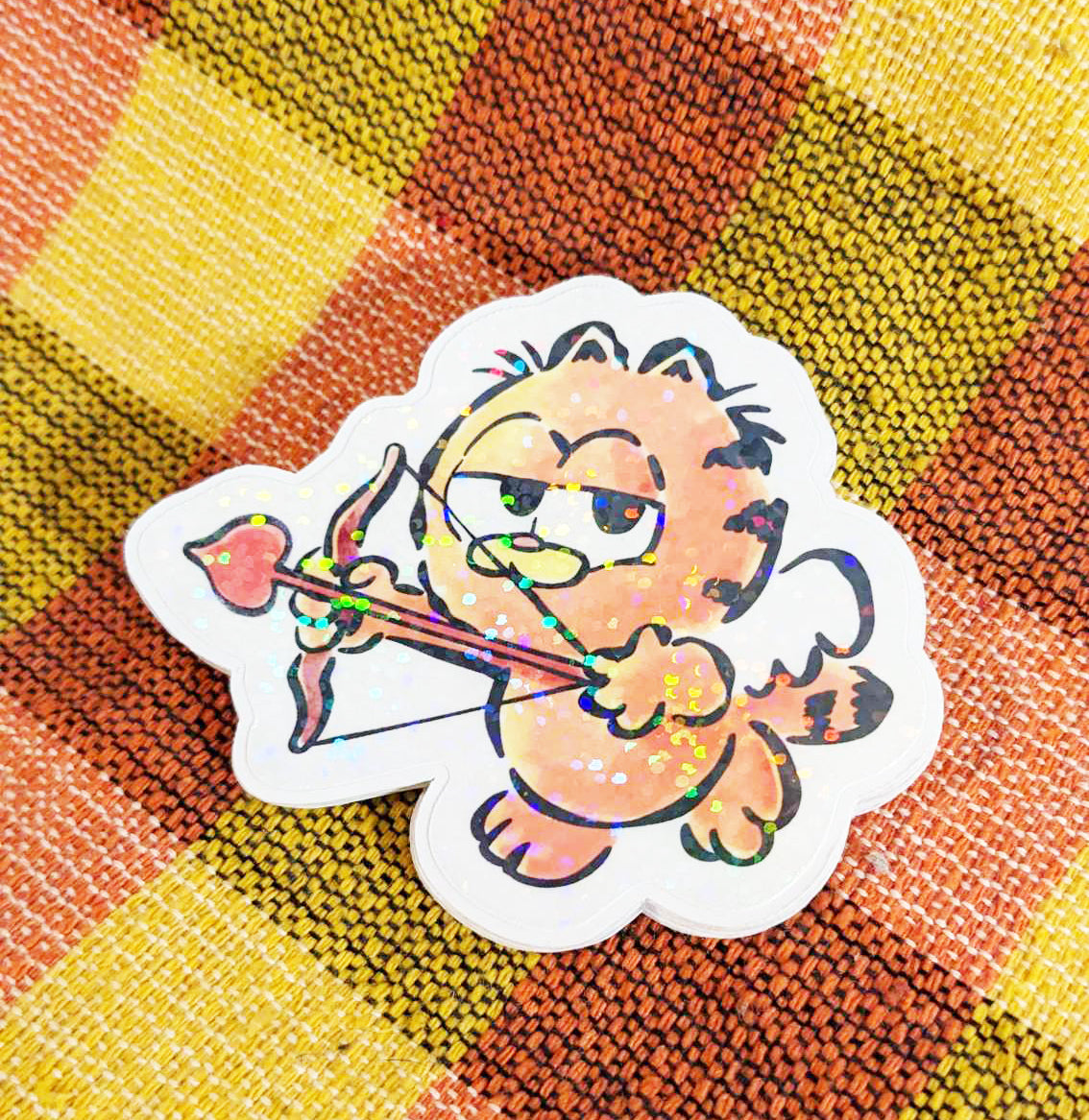 Cupid Garfield Sticker – Modoodles Shop