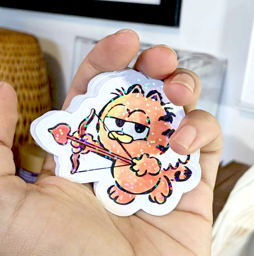 Cupid Garfield Sticker – Modoodles Shop