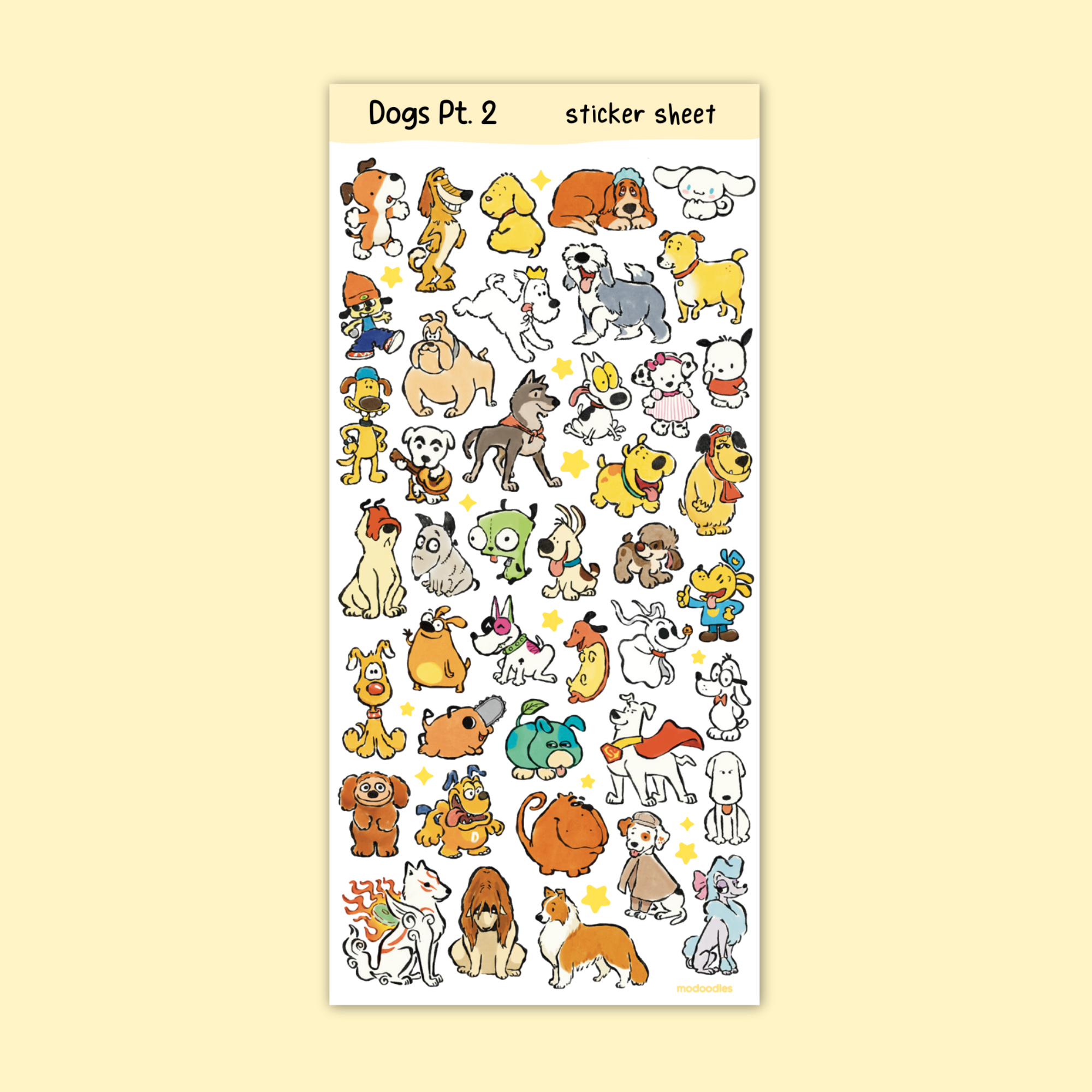 Dogs Sticker Sheet - Part 2 – Modoodles